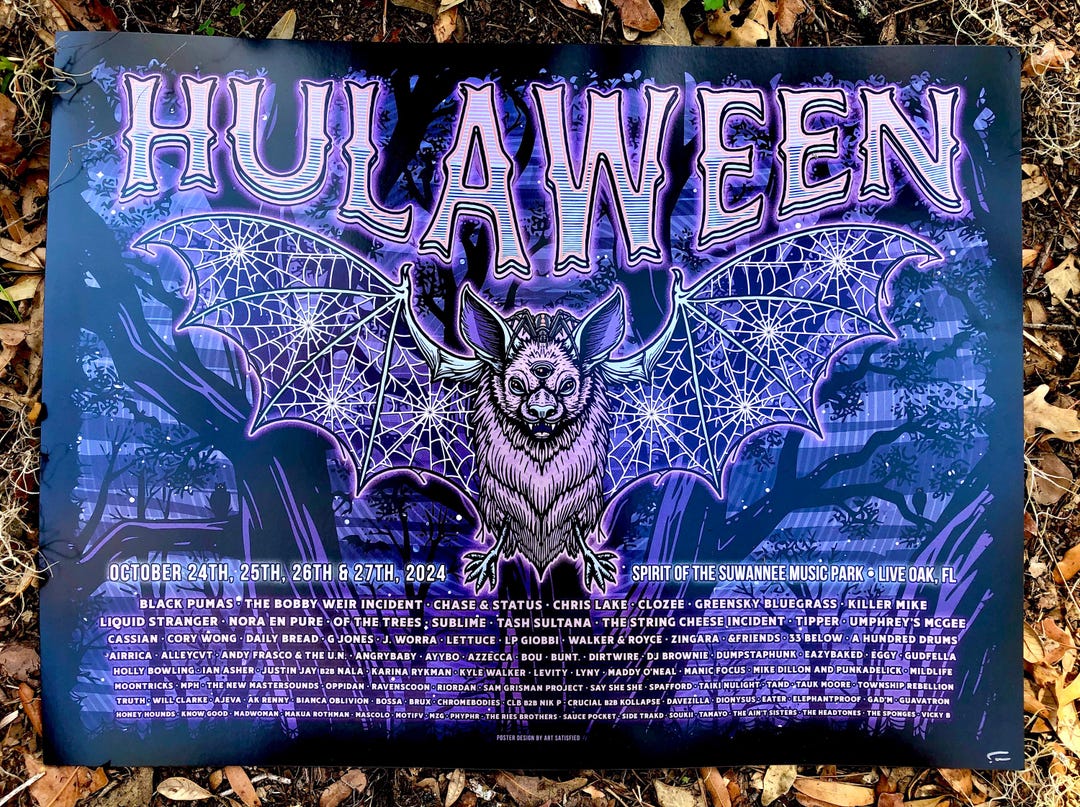 Hulaween 2024 Poster AP Metallic Underlay - Etsy
