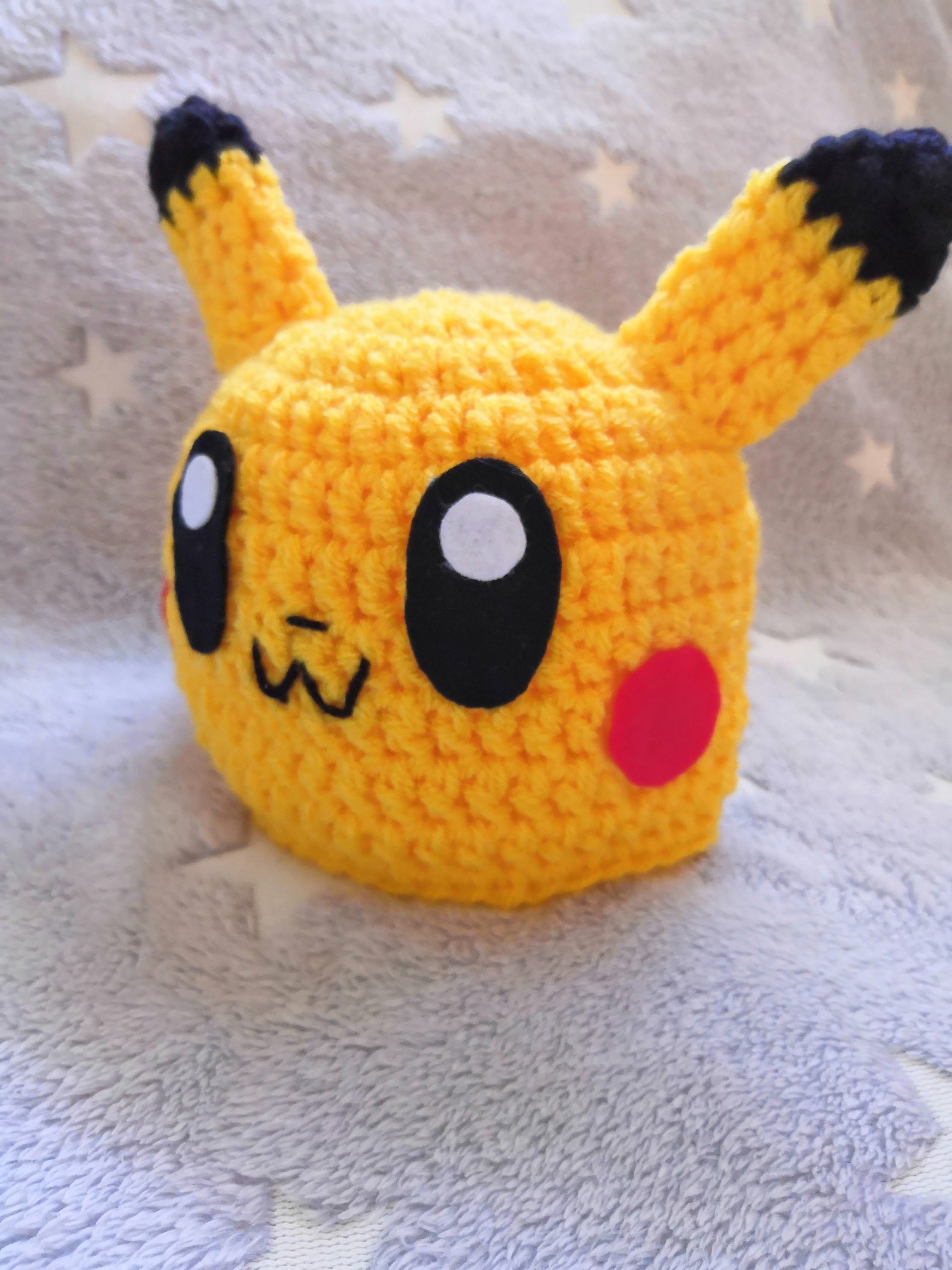 Crochet Pikachu Hat / Pikachu Set / Baby Gift Photo Props / Pikachu ...