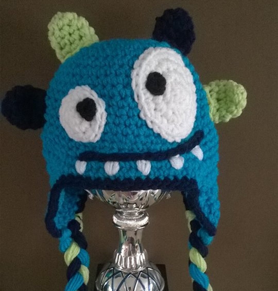 Crochet Monster Hat / Monster Costume / Baby Hat / Newborn Baby Hat ...