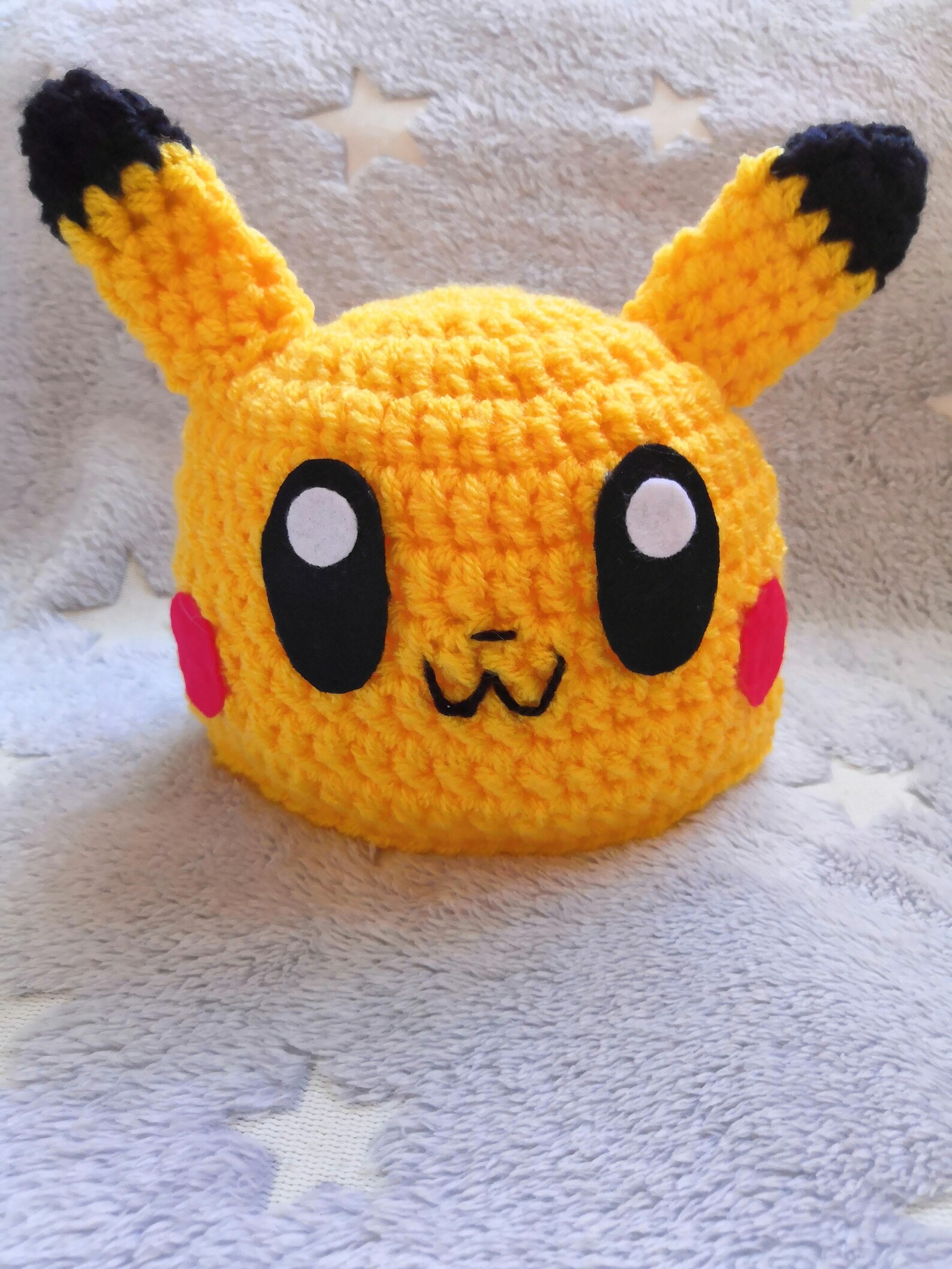 Crochet Pikachu Hat / Pikachu Set / Baby Gift Photo Props / Pikachu ...