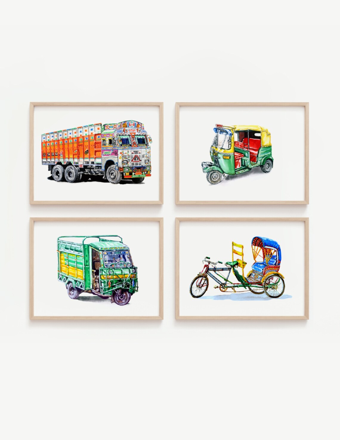 Auto Rickshaw Indian Art Print / Indian Rickshaw Wall Decor / - Etsy Canada