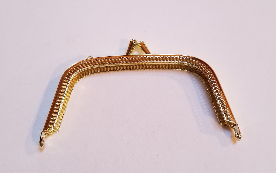 Purse Frame, Metal, Gold, With Sew Holes and Chain Loops - Etsy