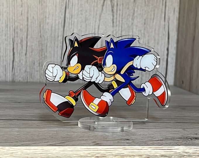 Sonic & Shadow Race Acrylic Standee - Etsy