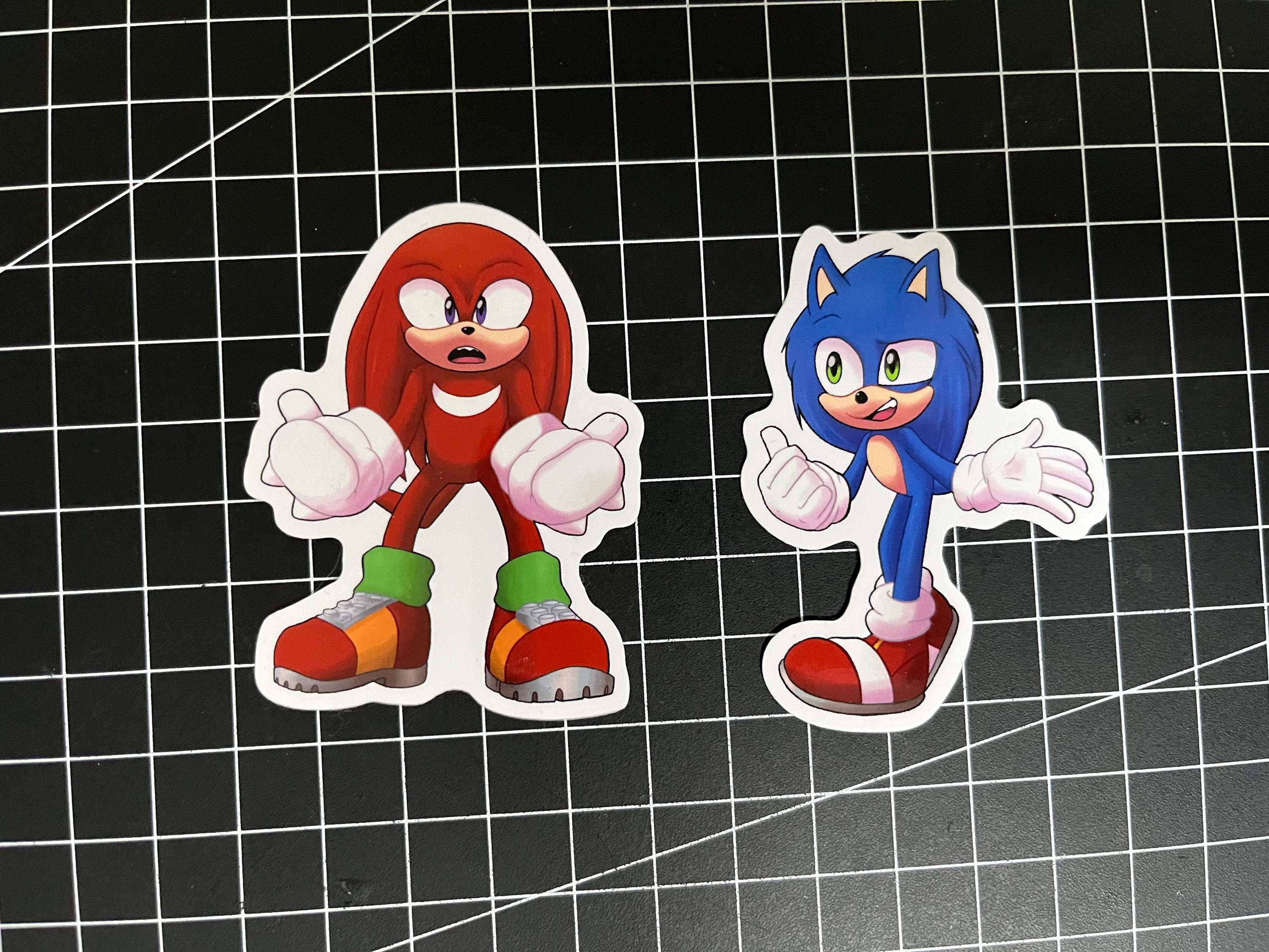Sonic Eggman Knuckles Movie Sticker Set - Etsy Australia