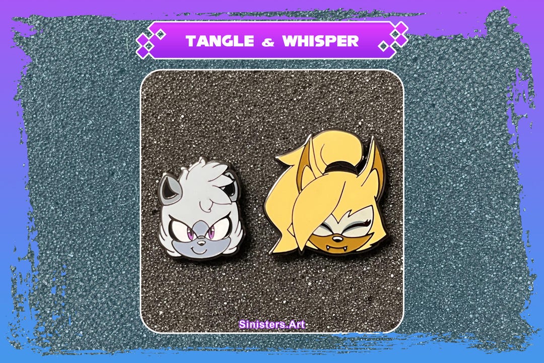Tangle & Whisper Enamel Pin - Etsy