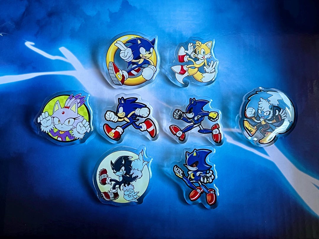 Sonic Acrylic Pins - Etsy