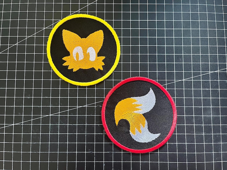 Tails Sonic Embroidery Patch - Etsy