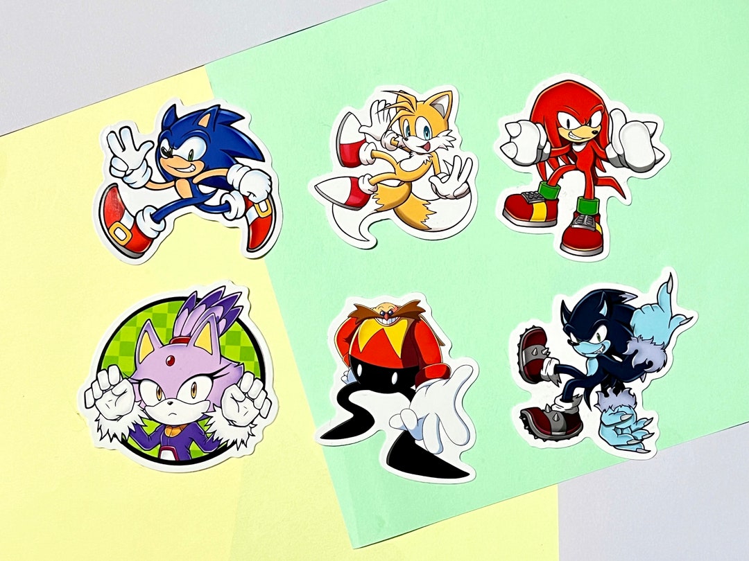 Sonic Sticker Set - Etsy