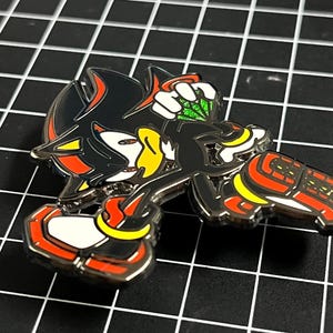 Shadow the Hedgehog Enamel Pin - Etsy