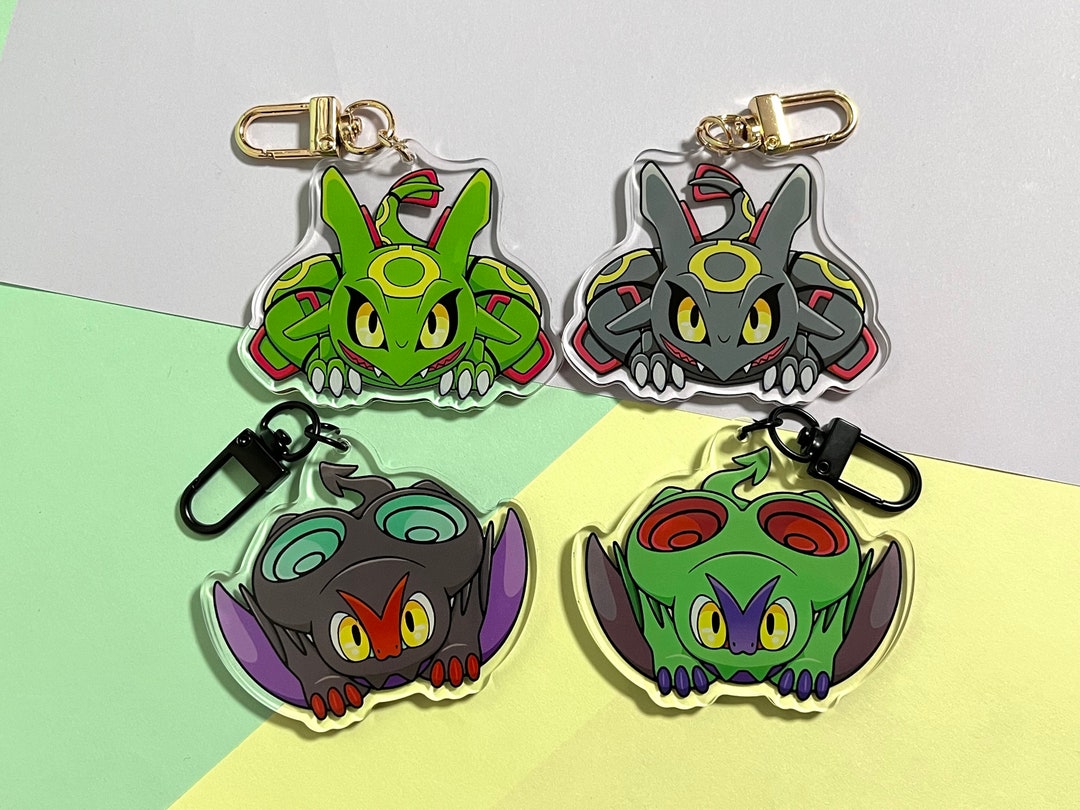 Chibi Rayquaza & Noivern Keychain - Etsy