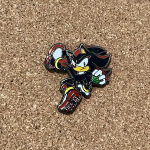 Shadow the Hedgehog Enamel Pin - Etsy