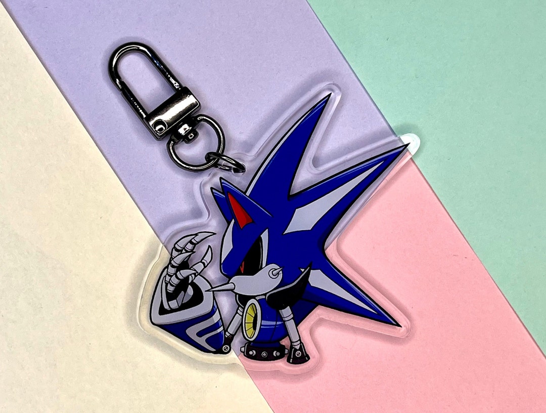 Neo Metal Sonic Acrylic Keychain - Etsy