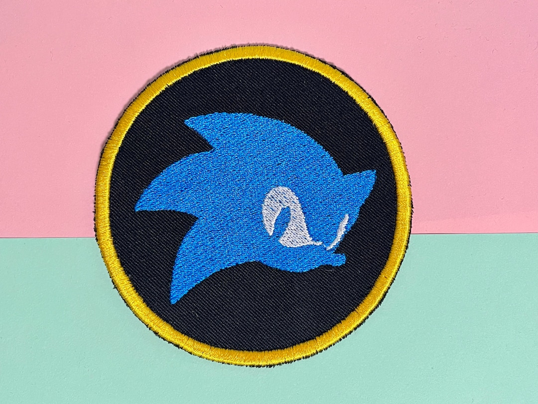 Sonic Embroidery Patch - Etsy