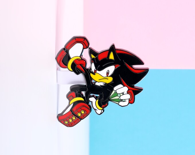 Shadow the Hedgehog Enamel Pin - Etsy