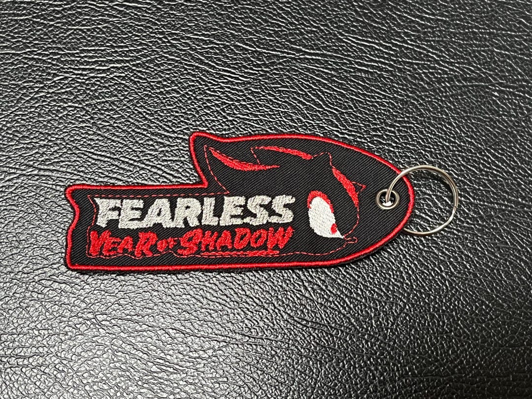Fearless Year of Shadow Embroidery Keychain - Etsy