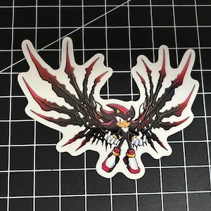 Temporary Tattoos Shadow Neo Metal Sonic Fearless Doom Sticker - Etsy