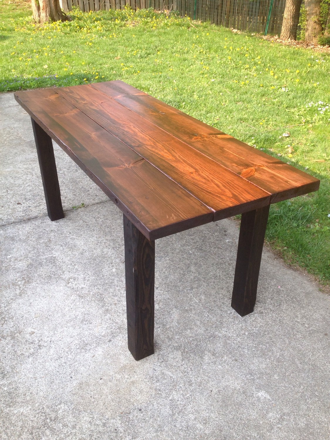 Pub Table Reclaimed Wood Farmhouse Dining Table With Parsons | Etsy