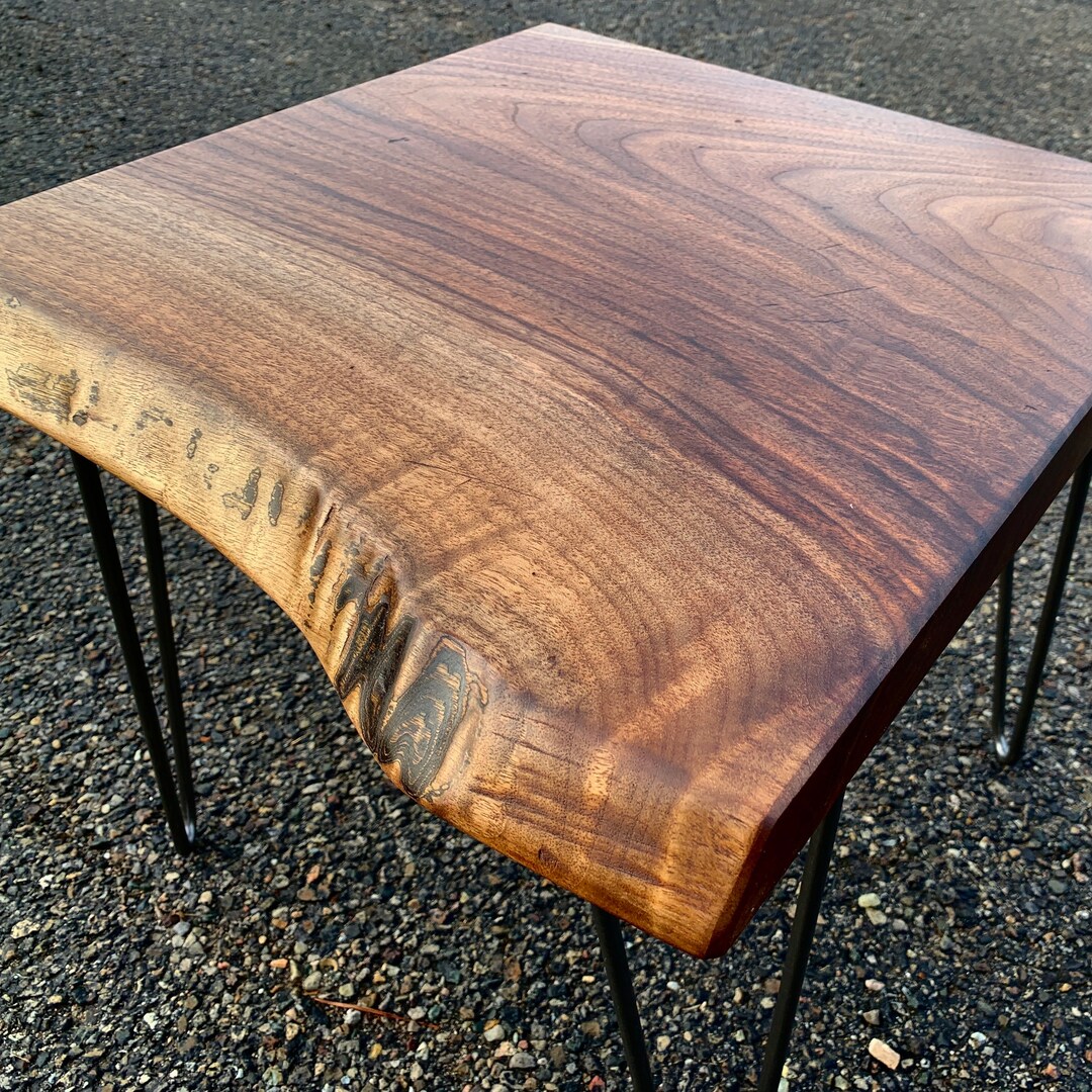 Rustic Modern Reclaimed Wood Side Table, Bedside Table With Shelf - Etsy