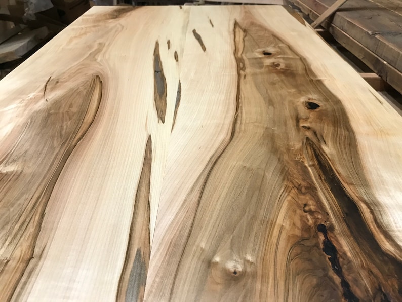 Maple Dining Table Ambrosia Figured Maple Live Edge Slab - Etsy