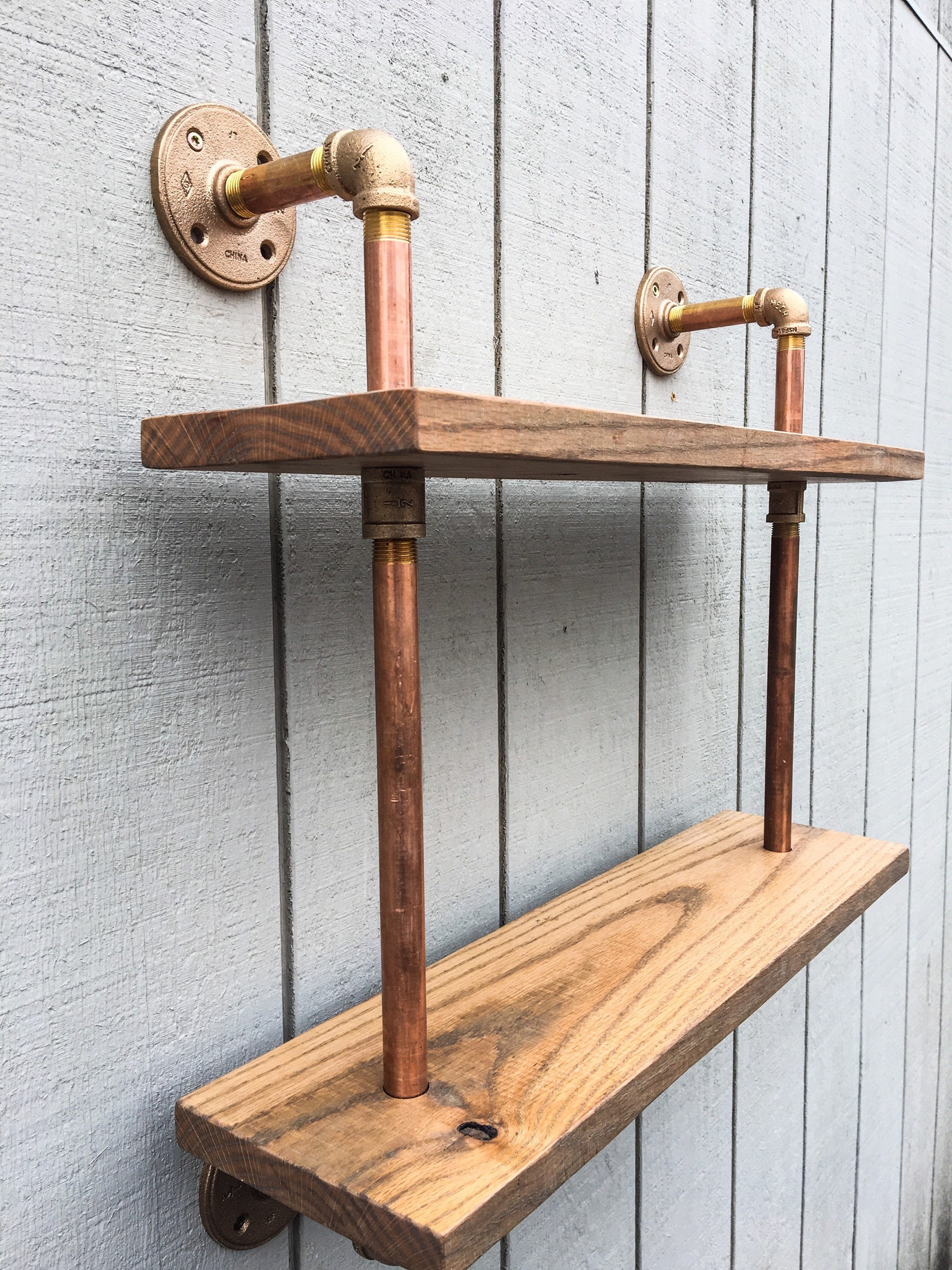 Custom Brass Pipe Bar Shelf Ceiling Mounted Gold Bar Shelf - Etsy