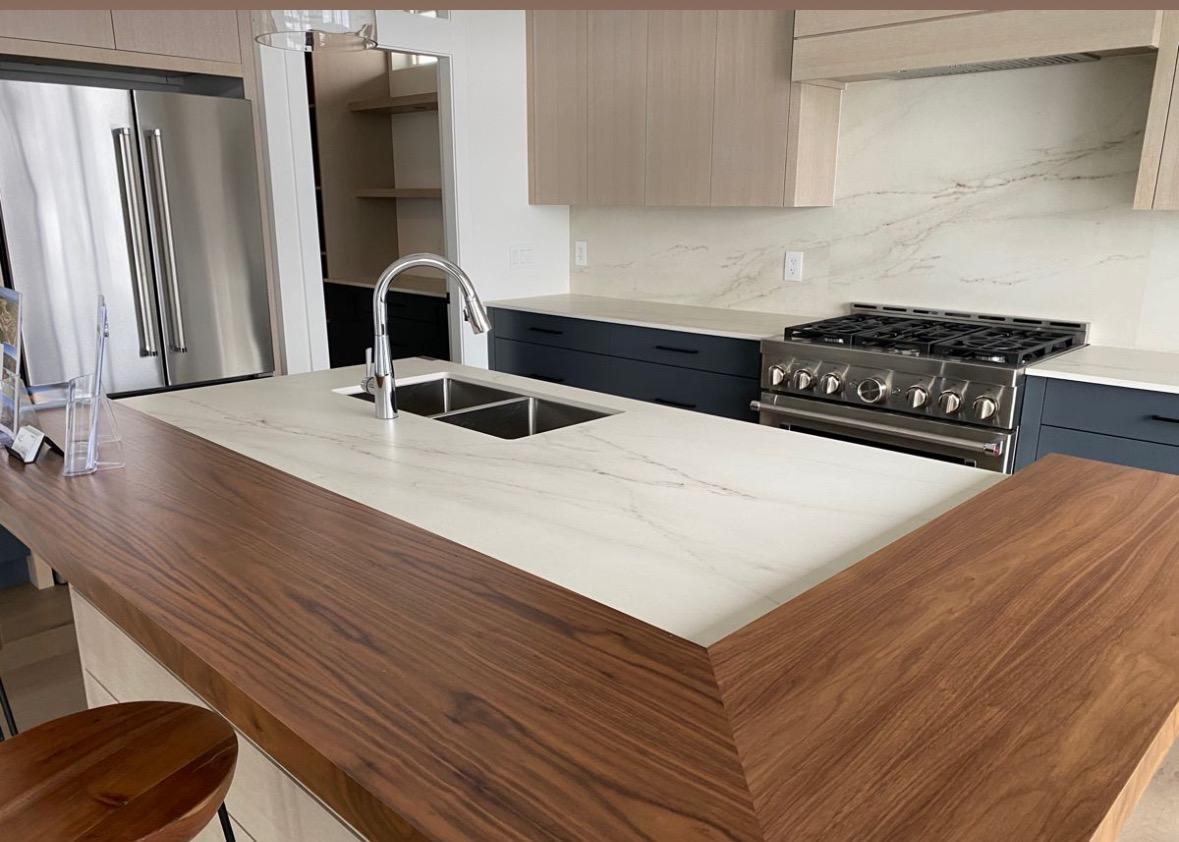 Walnut Slab Countertop - Butcher Block Tabletop - Reclaimed Salvaged ...