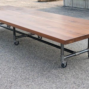 Long Conference Table, 20’ Long Conference Table, Big Live Edge ...