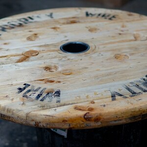 Spool Coffee Table, Industrial Coffee Table, Upcycled Wire Spool ...