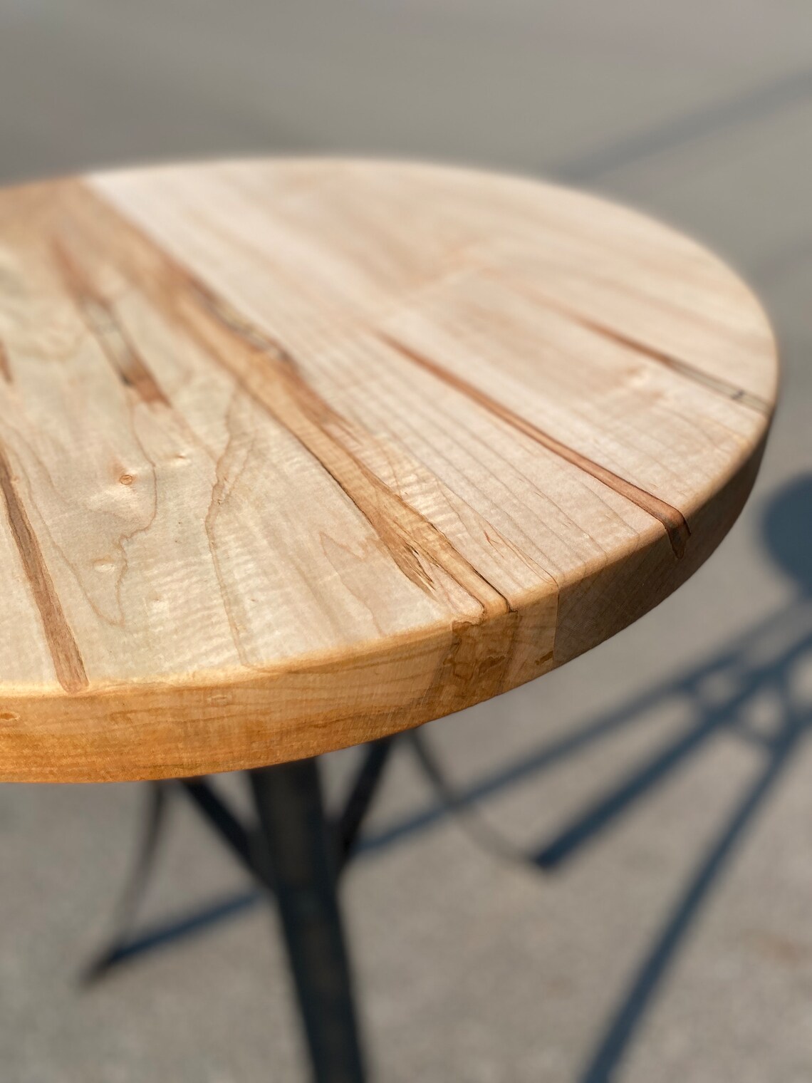 Large Round Solid Wood Dining Table: Rustic Maple, Oak, Walnut, Cherry ...