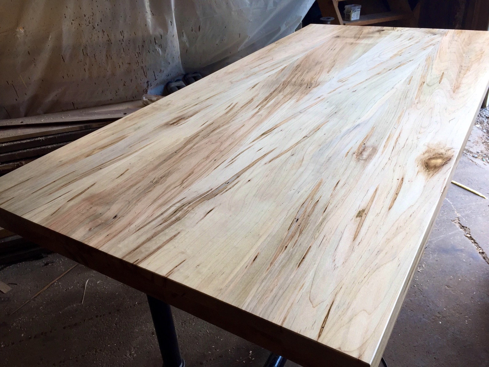 Reclaimed Maple Slab Countertop Ambrosia Maple Tabletop - Etsy