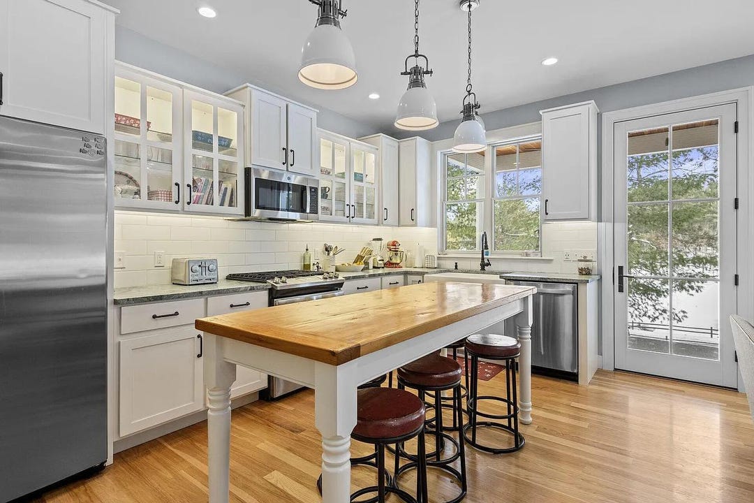 Handmade Reclaimed Wood Butcher Block Kitchen Island Counter - Etsy