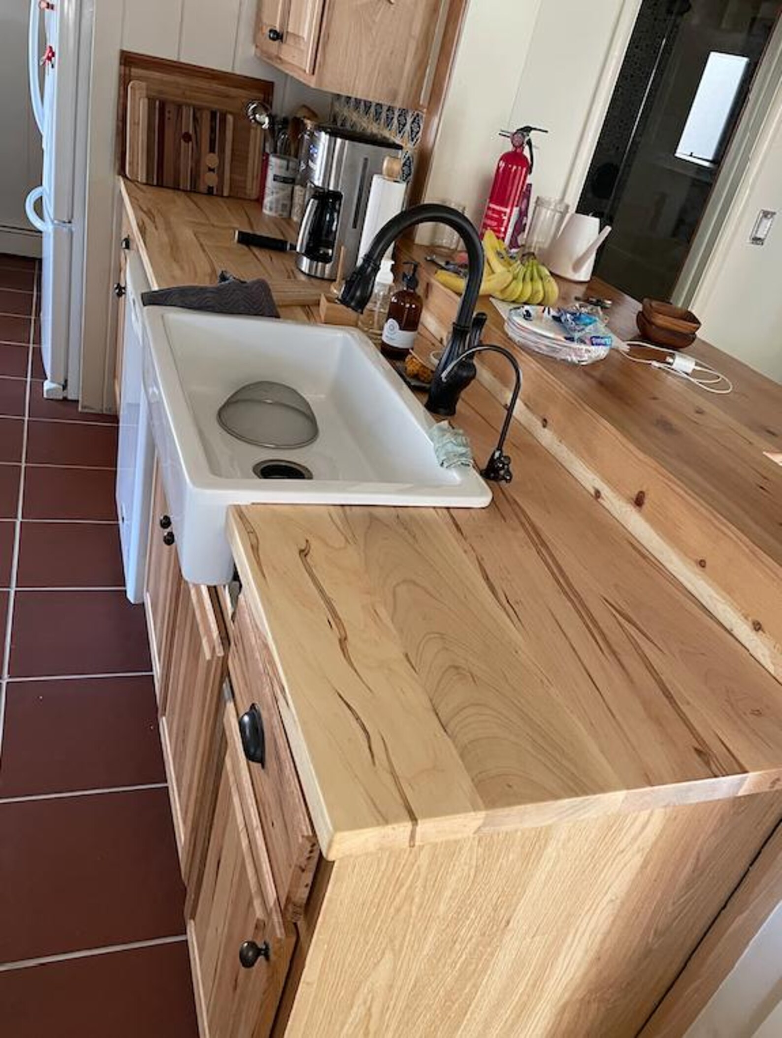 Reclaimed Maple Slab Countertop - Ambrosia Maple Tabletop - DIY Butcher ...
