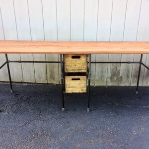 The Engineer's Desk Reclaimed Wood Industrial Office Desk Standing Desk ...