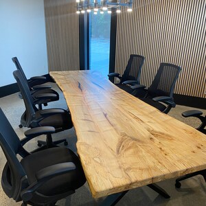 Large Live Edge Table - Maple Live Edge Table - Light Wood Table With ...