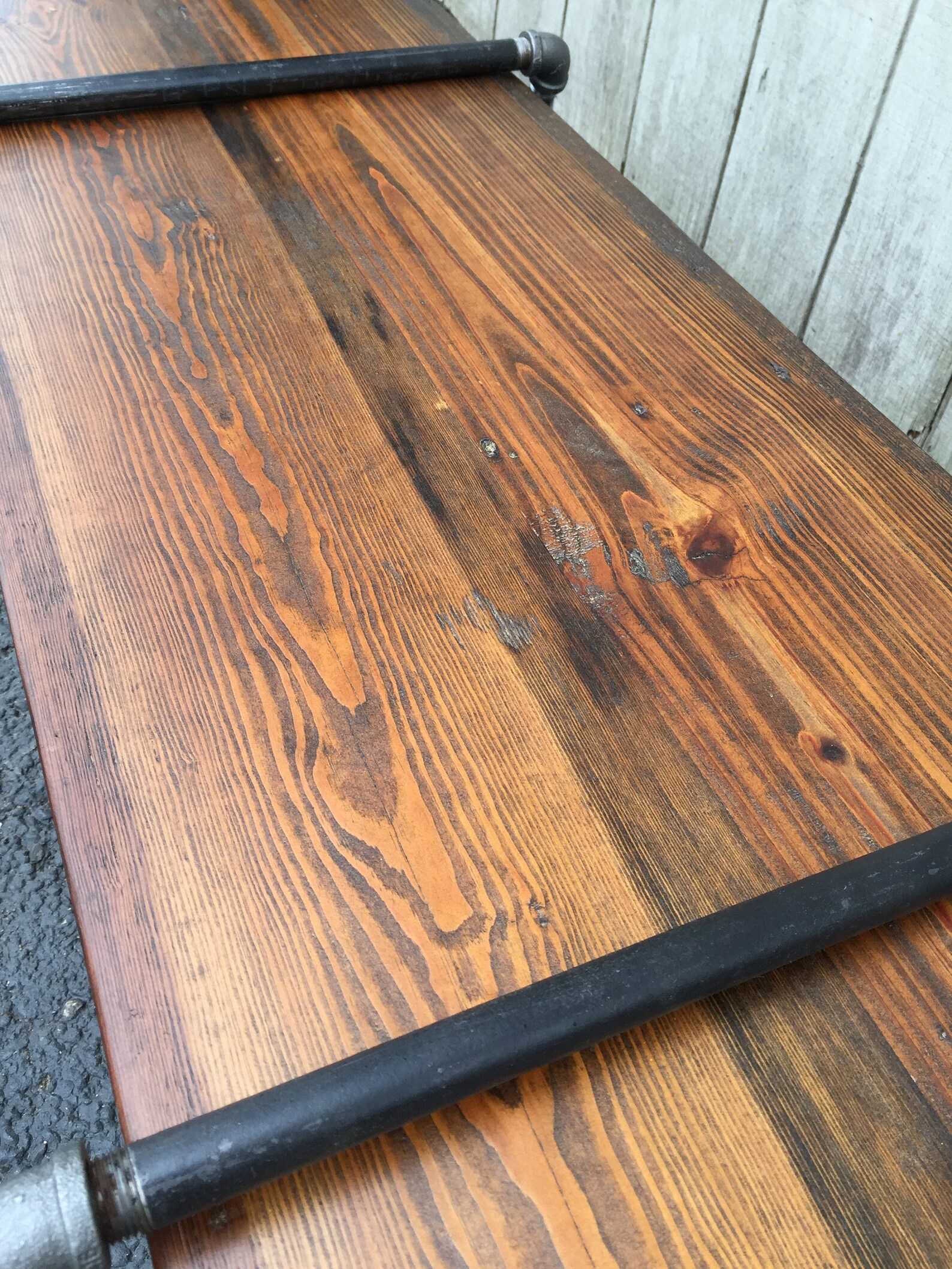 Factory Bench Reclaimed Wood Entry Bench Dining Bench | Etsy