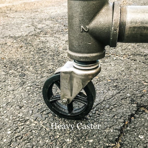 Pipe Upgrade & Add on Caster Wheels for Reclaimed Wood Tables - Etsy