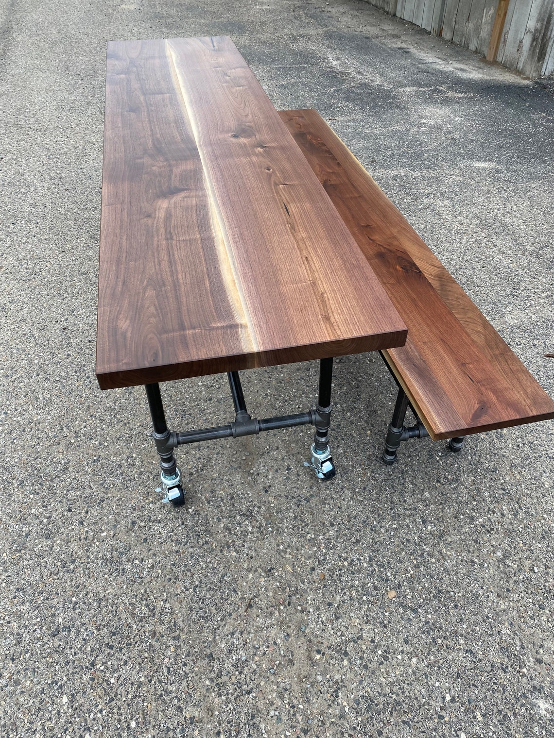 Walnut Bar Table Premium Black Walnut Slab Dining Table the - Etsy