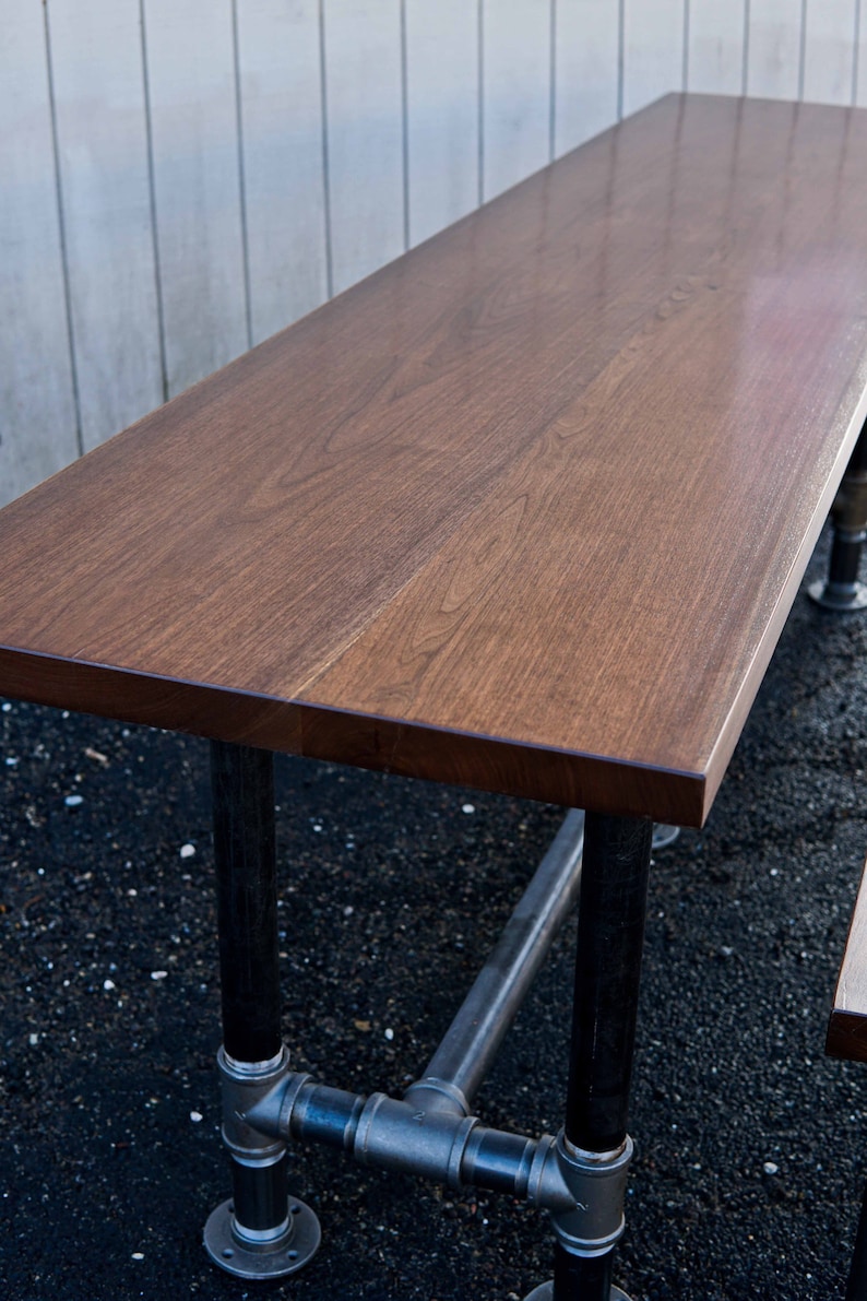 Walnut Bar Table, Slab Table, Counter Dining Set, Rustic Wood Table - Etsy