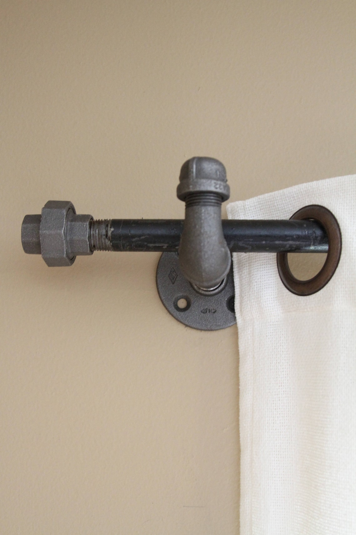 Metal Pipe Curtain Rod Oil Rubbed Bronze Nickel Finish - Etsy