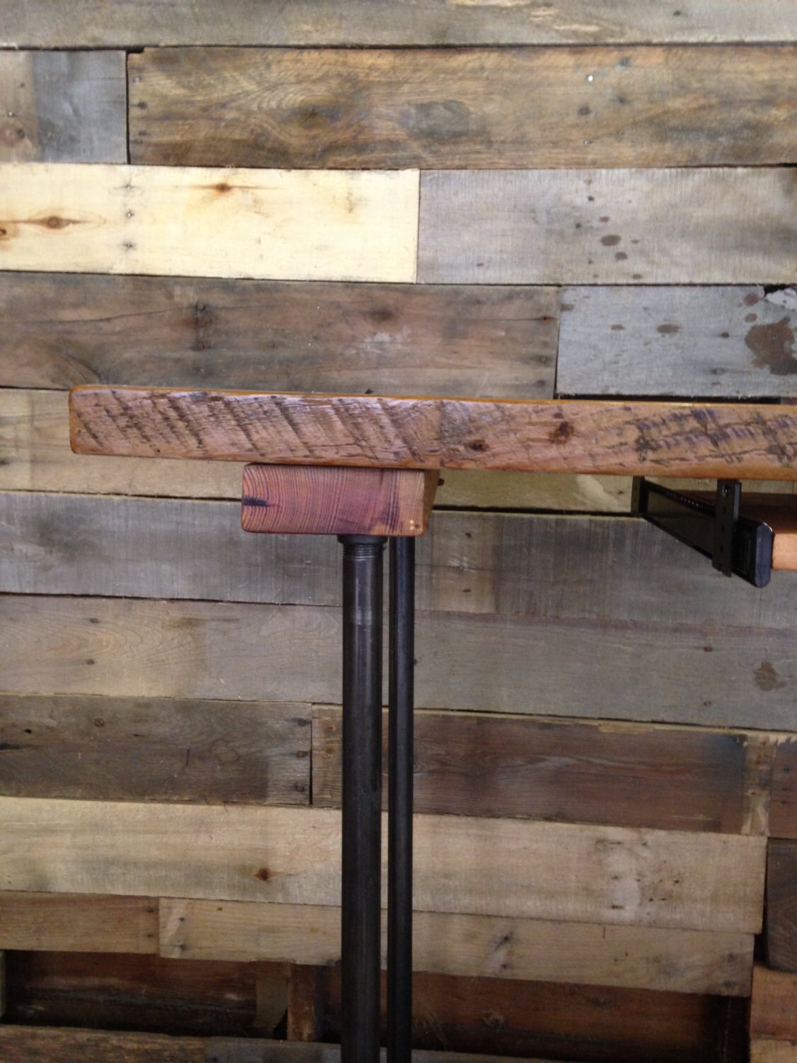 Reclaimed Wood Desk Rustic Office Desk the Quartermaster's | Etsy