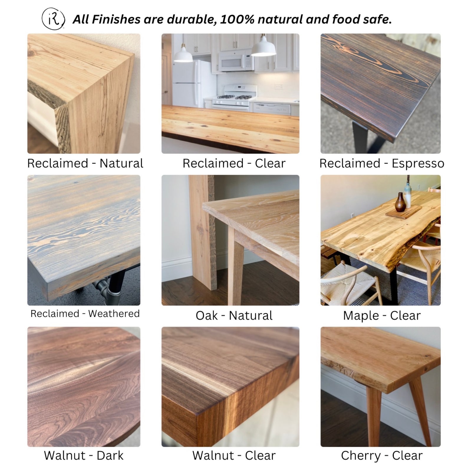 Walnut Countertop Butcher Block Tabletop Reclaimed Walnut Table Bar ...
