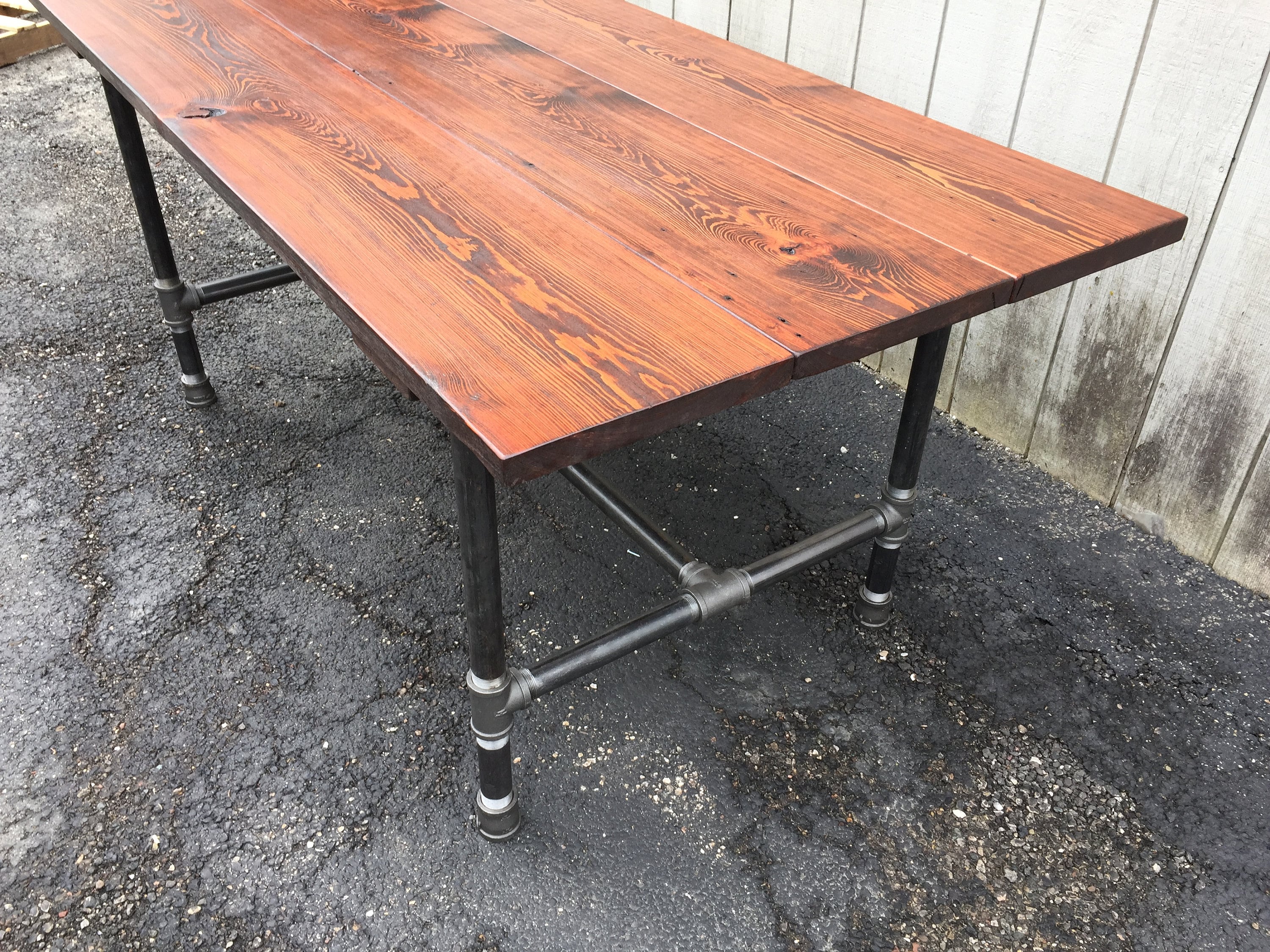 The Butchers Choice Reclaimed Wood Bar Table Butcher Block Farmhouse ...