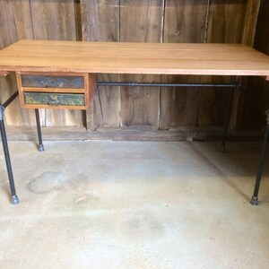The Engineer's Desk Reclaimed Wood Industrial Office Desk Standing Desk ...