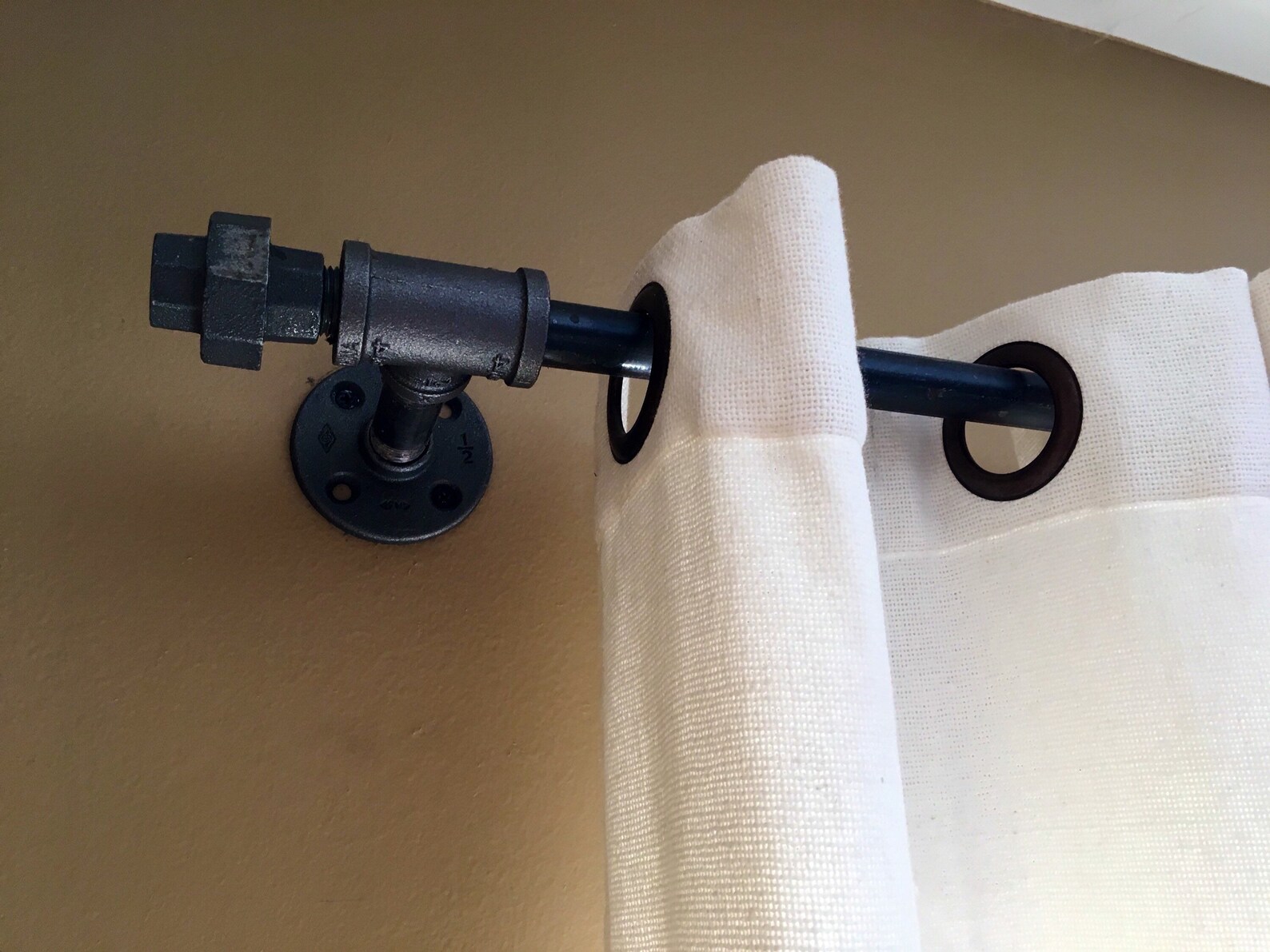Metal Pipe Curtain Rod Oil Rubbed Bronze Nickel Finish - Etsy