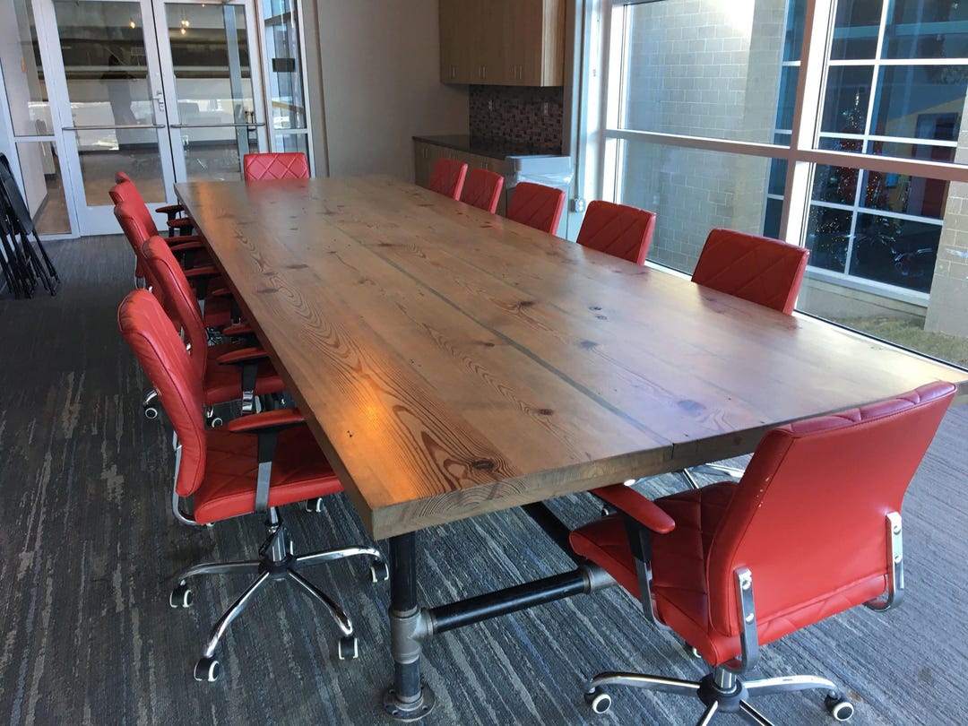 Long Conference Table, 20’ Long Conference Table, Big Live Edge ...