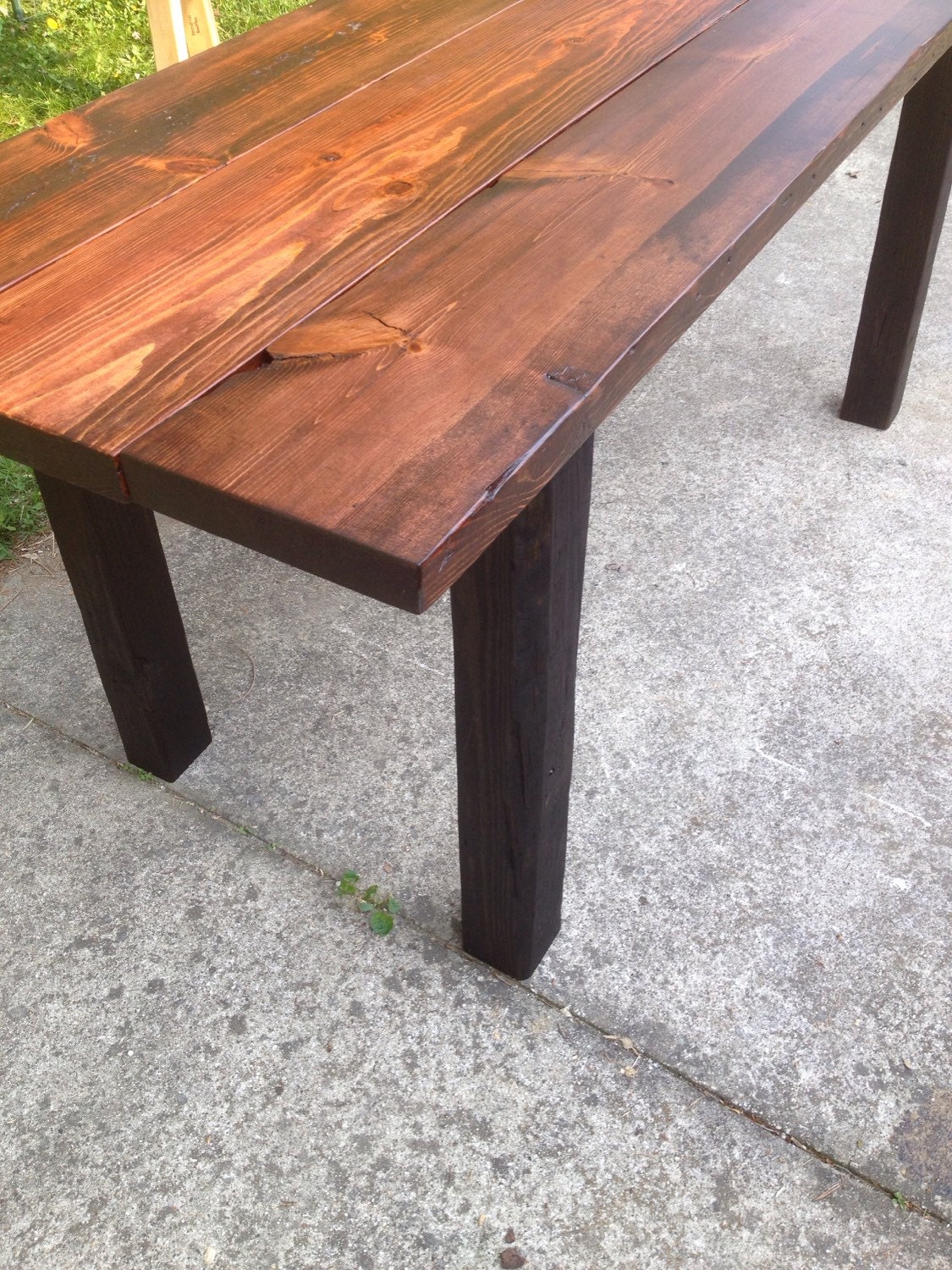Pub Table Reclaimed Wood Farmhouse Dining Table With Parsons - Etsy