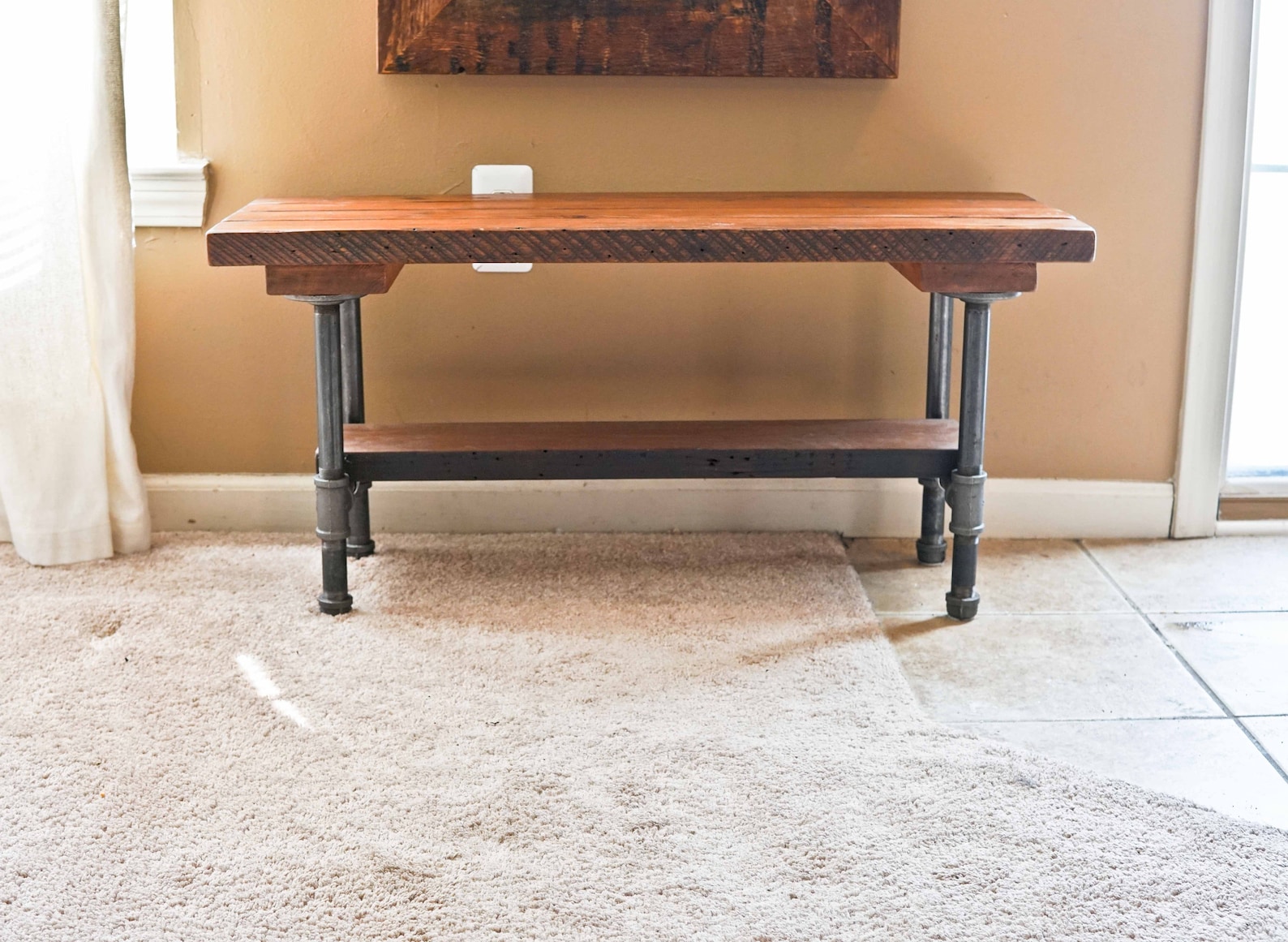 The Foundry Bench Reclaimed Wood Beam Rustic Bench - Dining Table Bench ...