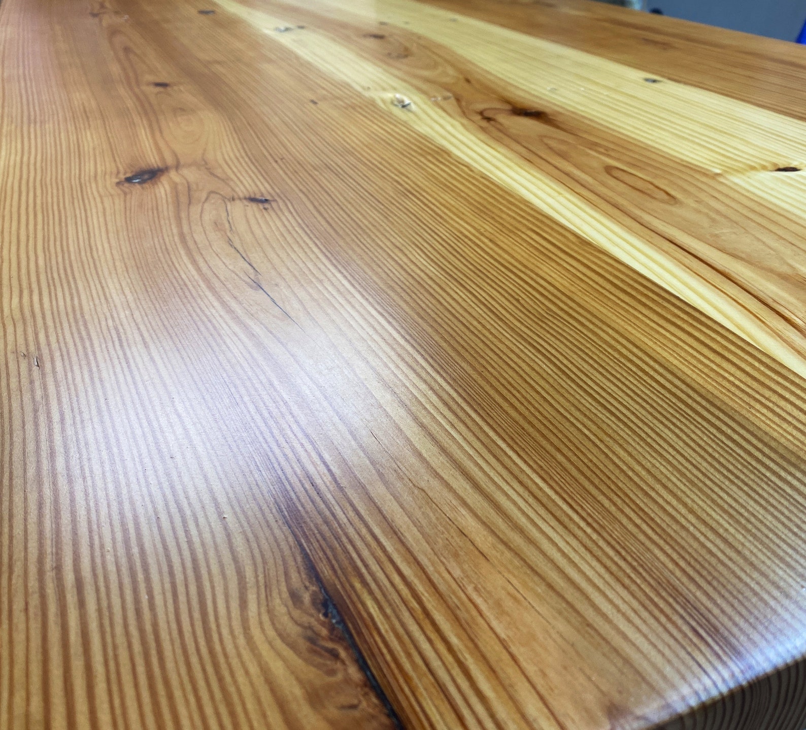 Reclaimed Douglas Fir Slab Countertop Tabletop Reclaimed Salvaged Table ...