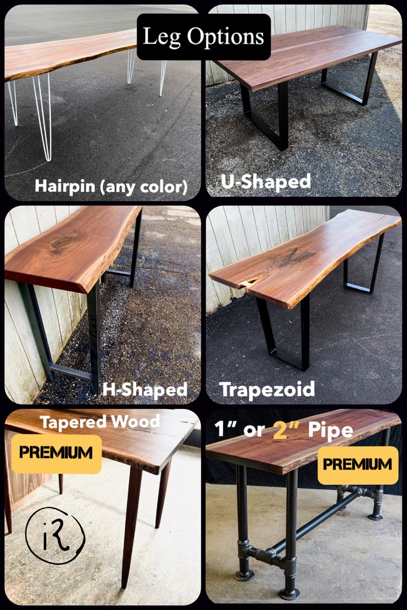 Large Live Edge Table Maple Live Edge Table Light Wood - Etsy