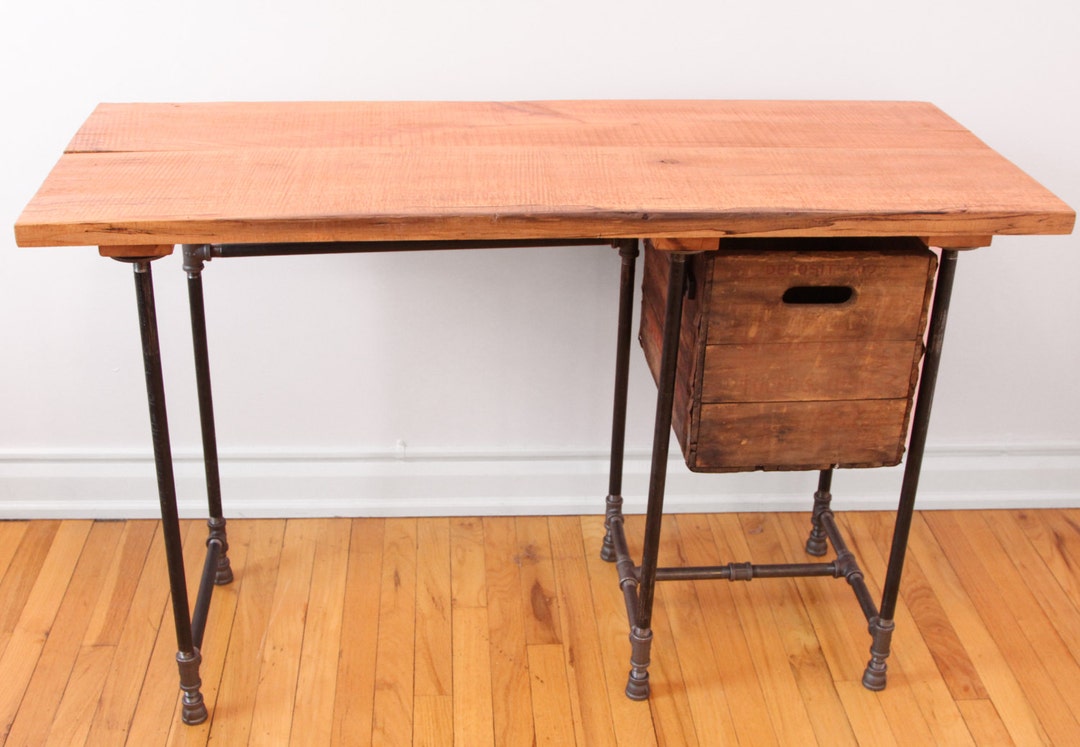 Reclaimed Wood Desk With (optional) Drawer Reclaimed Wood Office Desk ...