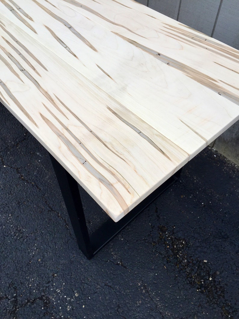 Maple Dining Table Ambrosia Figured Maple Live Edge Slab - Etsy